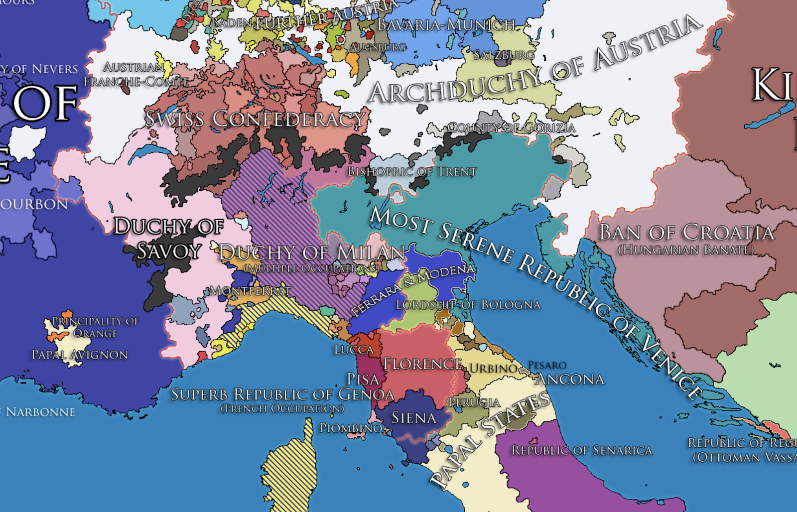 1500 Ad Map Of Europe - Map
