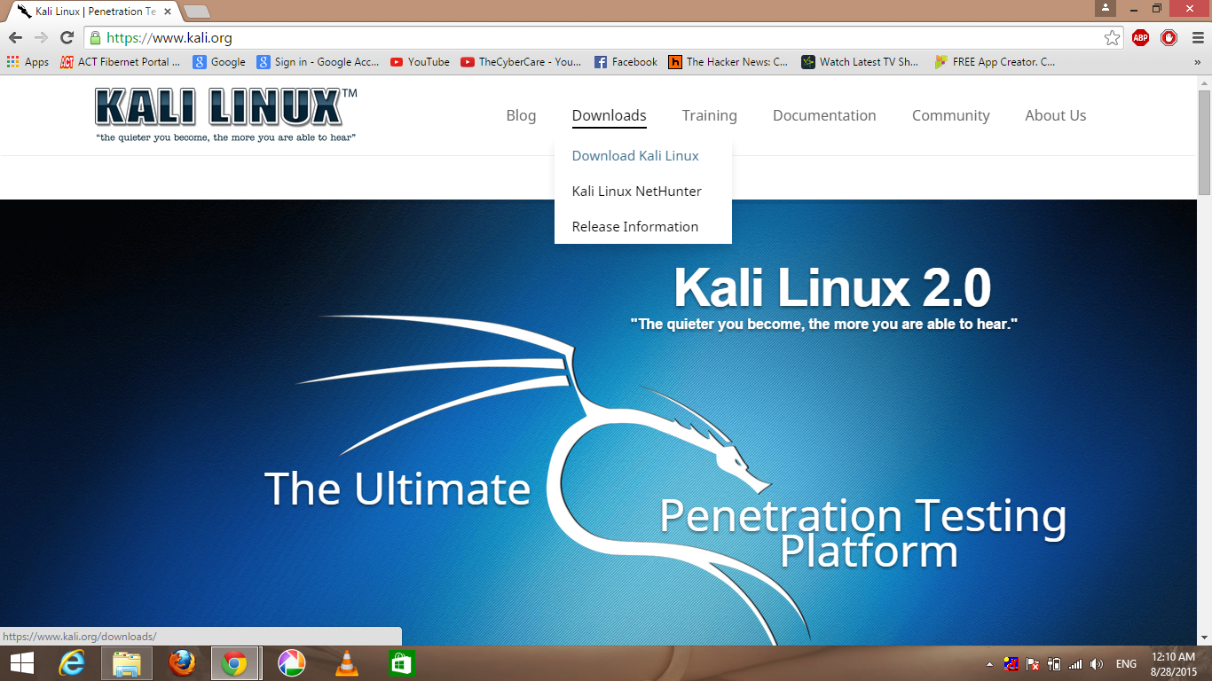 Incognito Avengers: HOW TO DOWNLOAD KALI LINUX .ISO IMAGE FILE