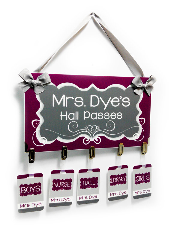 Mrs. Wolfe's Art Room: What's Going on in the Classroom: DIY Hall Passes