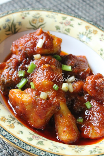 Ayam Masak Merah Wan Chu Yang Mudah Sedap Dan Terlaris - Azie Kitchen