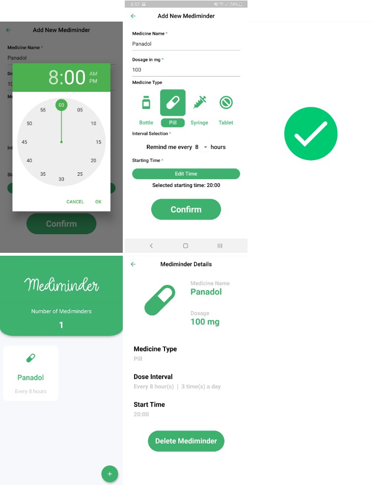 A simple mobile medicine reminder made with Flutter - Flutter Tutorial