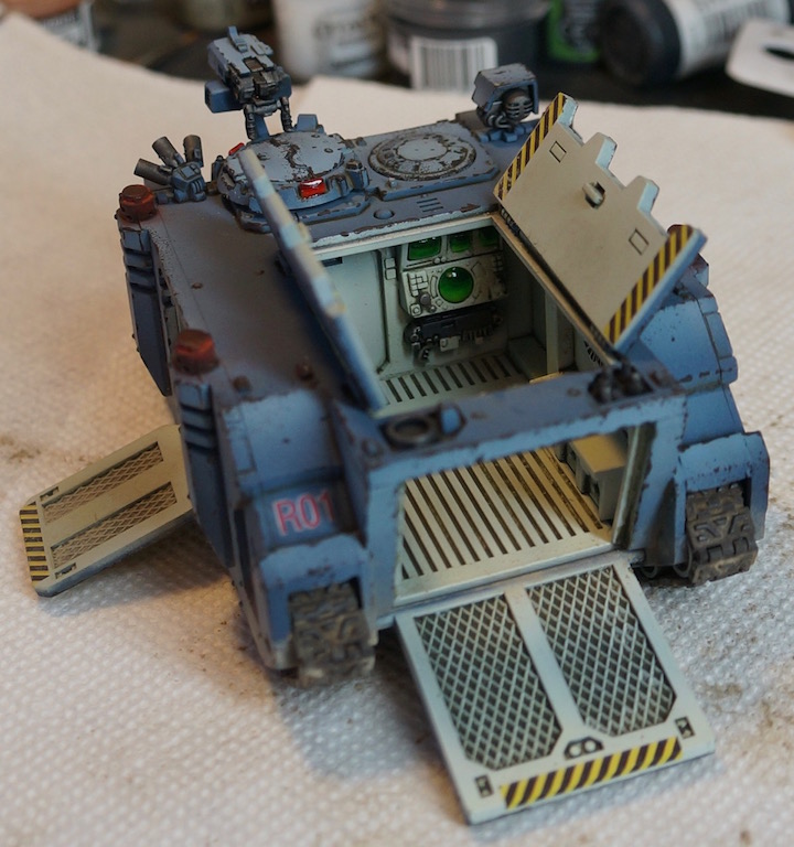 40k Hobby Blog: Space Wolf Rhino WIP 2
