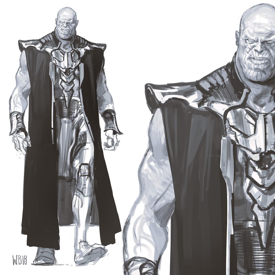 Thanos is a Boxer in AVENGERS: INFINITY WAR Concept Art by Wesley Burt ...