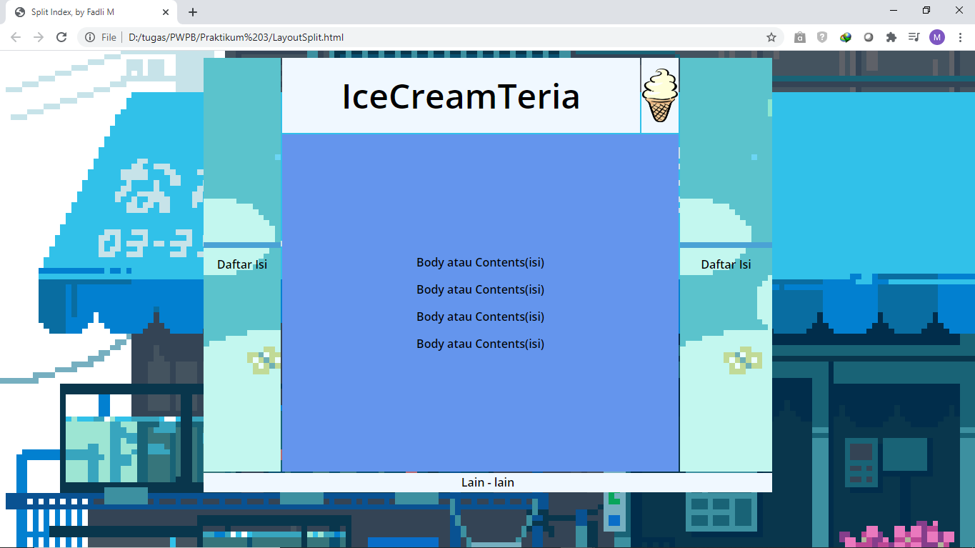 Tabel & Web Layout pada HTML | SADUCO