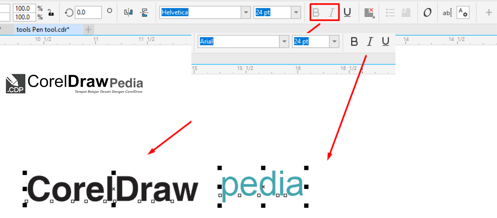 Tutorial Dasar CorelDraw - Mengenal Fitur Tool Text Di Corel Draw X7 ...