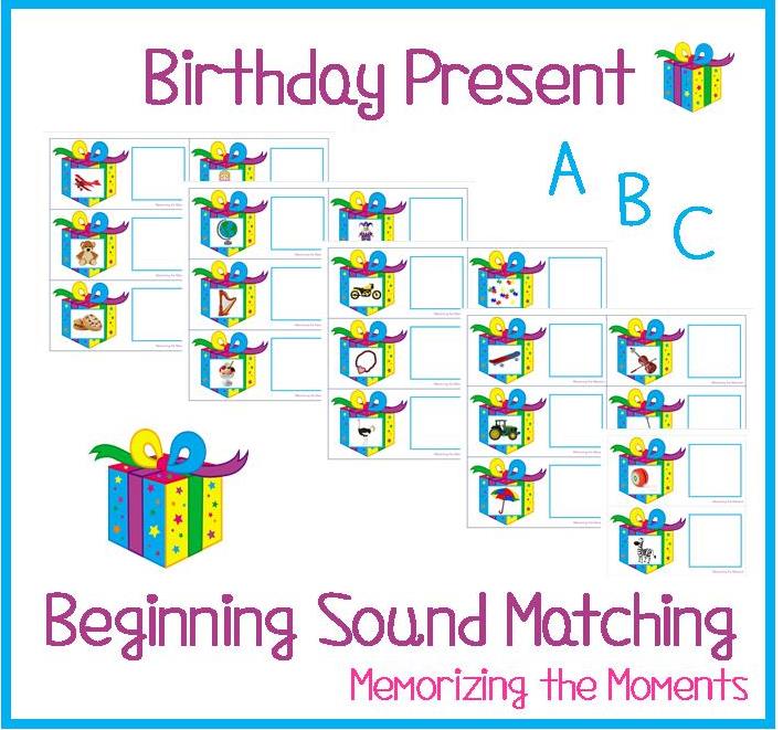 Memorizing The Moments Birthday Present Beginning Sound Match memorizing-the-moments-birthday-present-beginning-sound-match