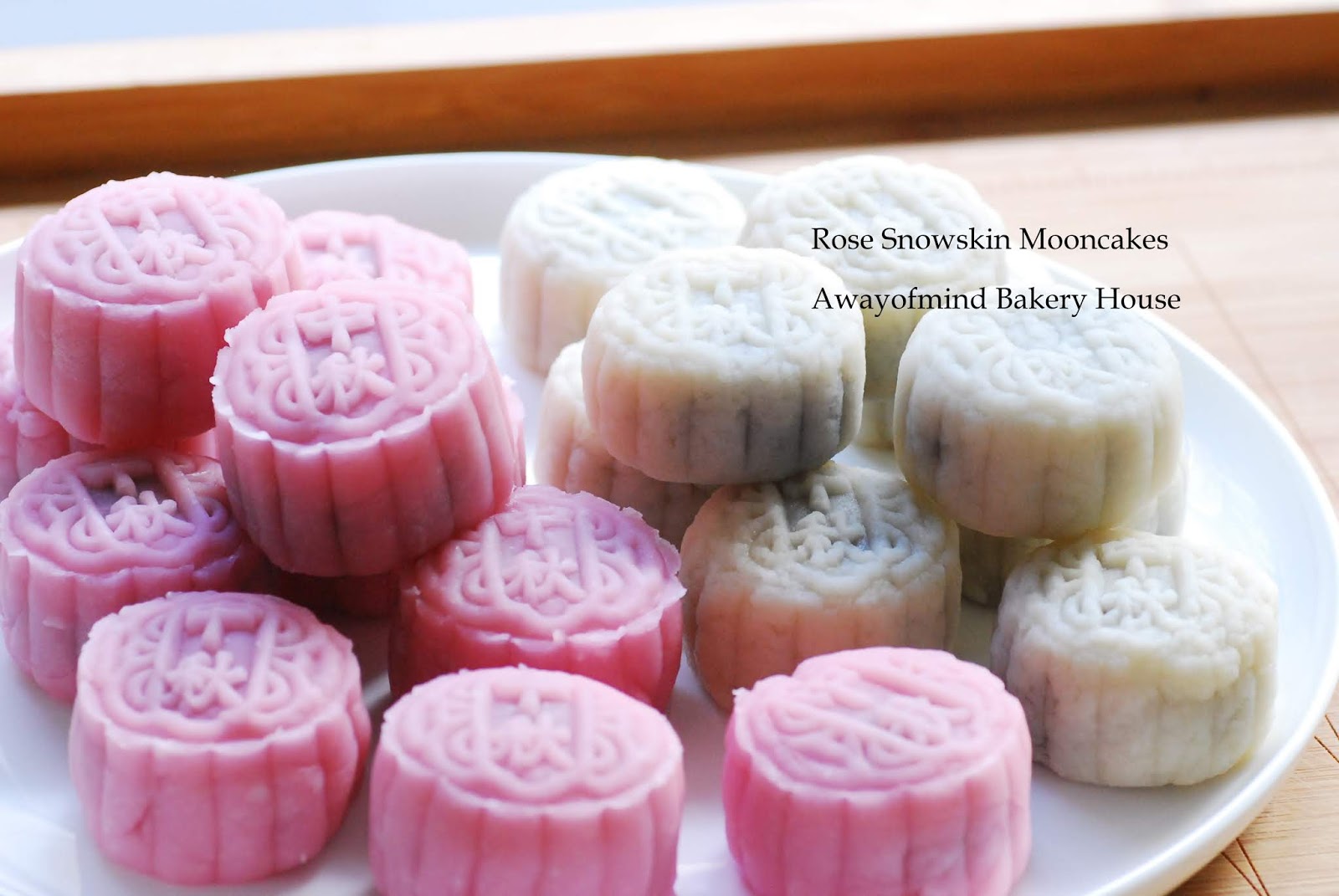 Awayofmind Bakery House: Rose Snowskin Mooncakes 玫瑰露冰皮月饼