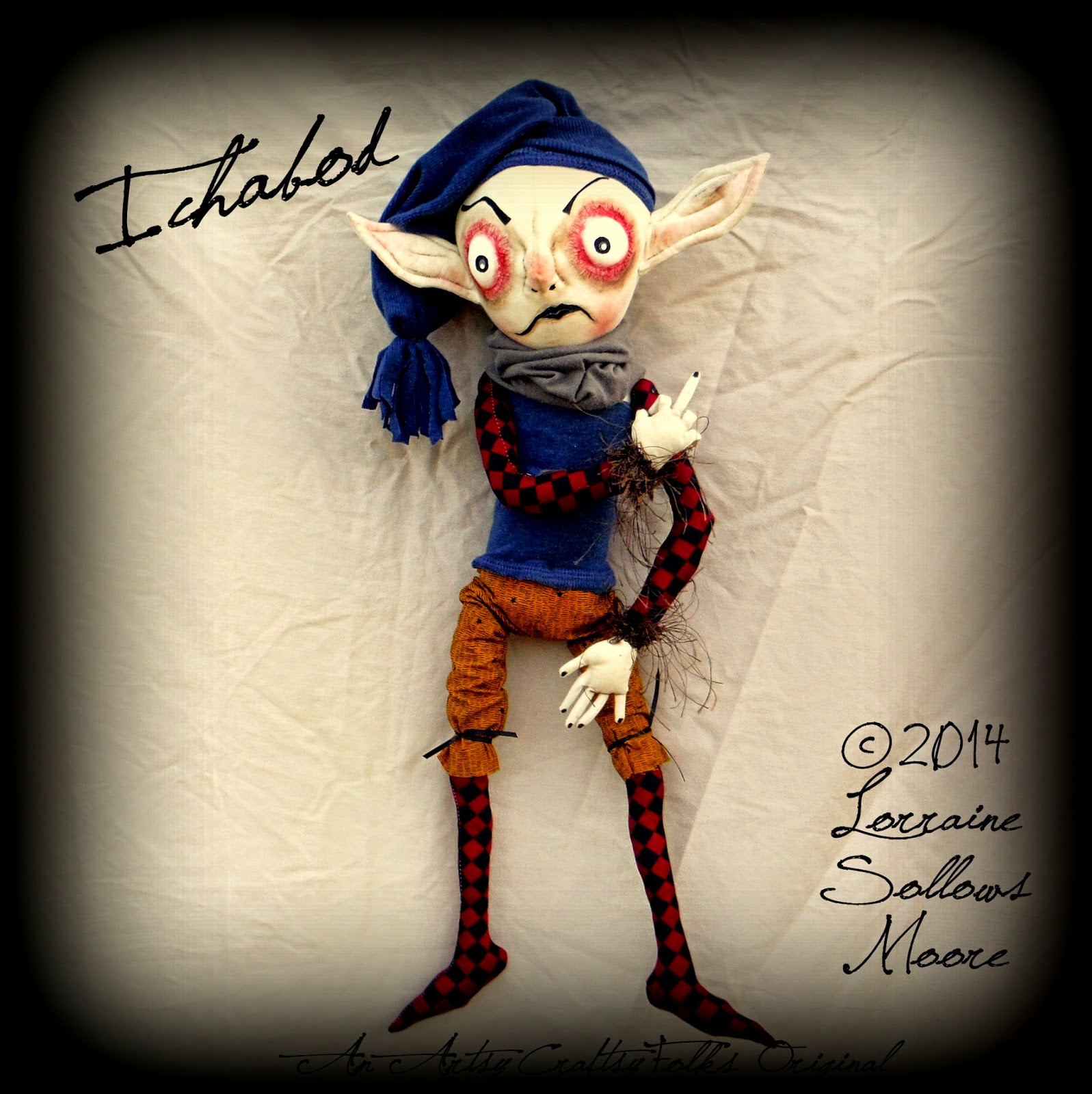 Artsy Craftsy Folks Original Art Dolls: A couple of mischievous elves ...