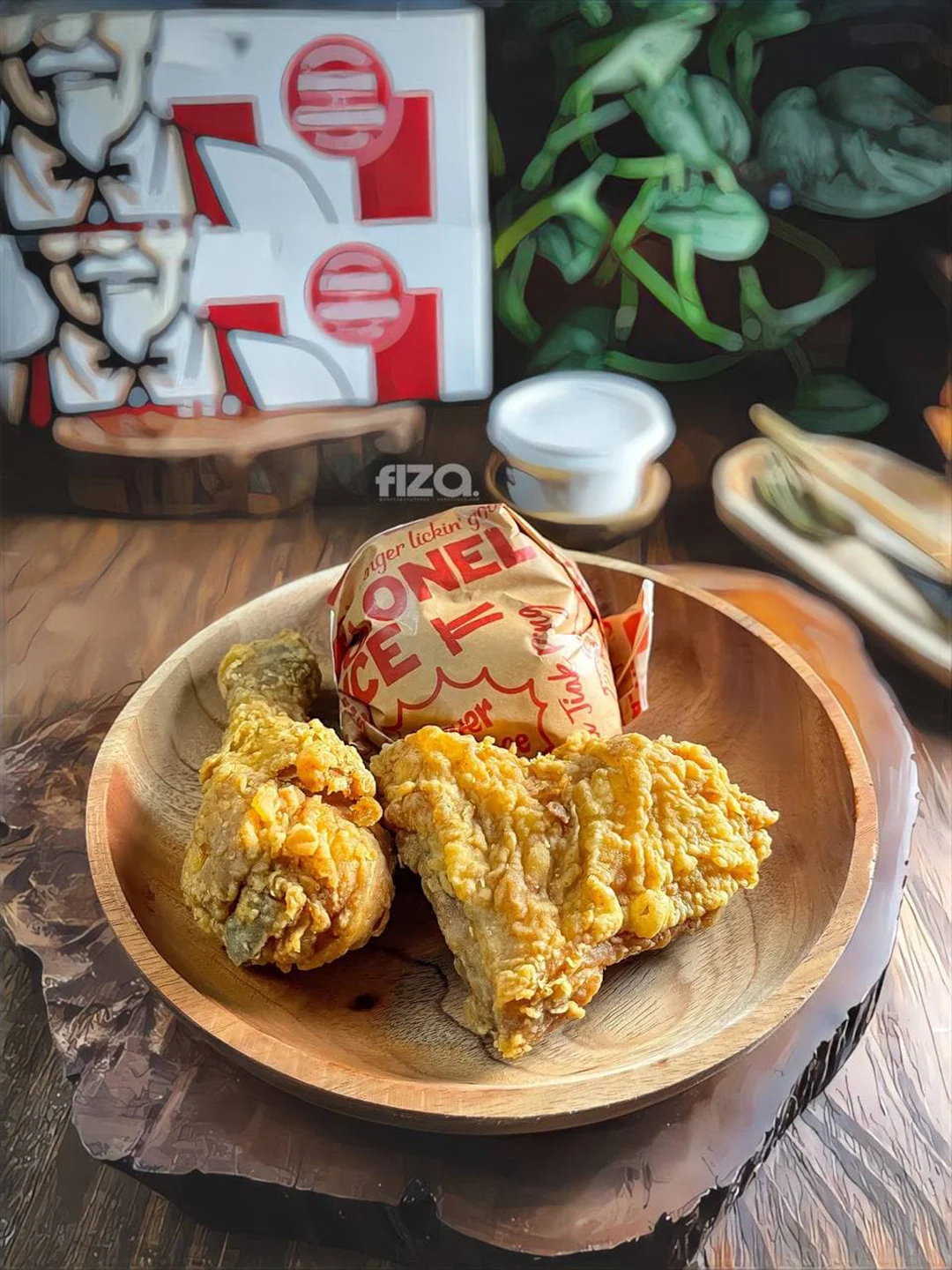 Berbuka Nasi Ayam KFC Ayam 2 Ketul