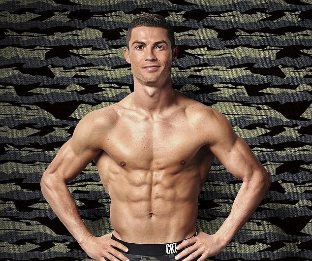 Cristiano Ronaldo shows off impressive abs and ripped physique for CR7 ...