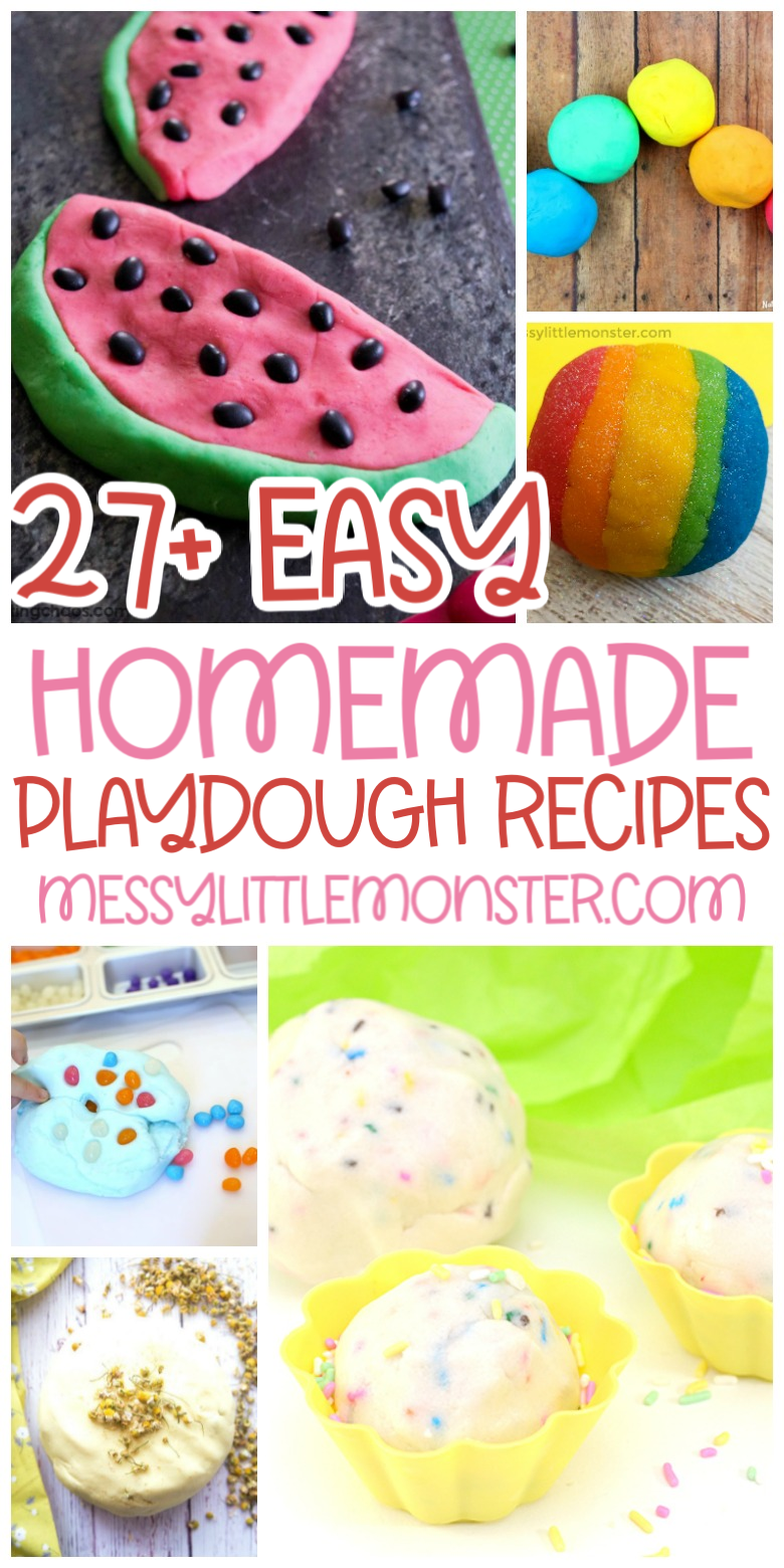 27+ Easy Homemade Playdough Recipes - Messy Little Monster