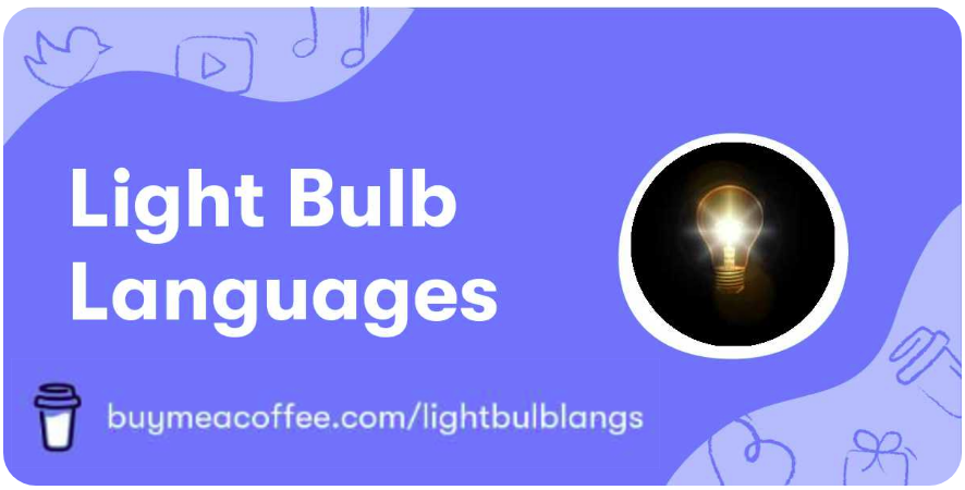 Light Bulb Languages: 47 new resources today