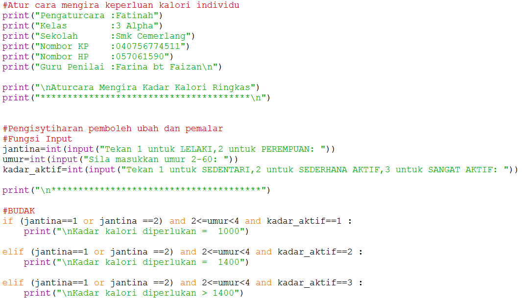SAINS KOMPUTER & ASAS SAINS KOMPUTER: ASK T2 : ATURCARA RINGKAS MENGGUNAKAN PYTHON