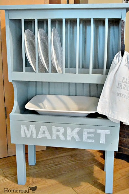 Creating a Farmhouse Style Dish Rack