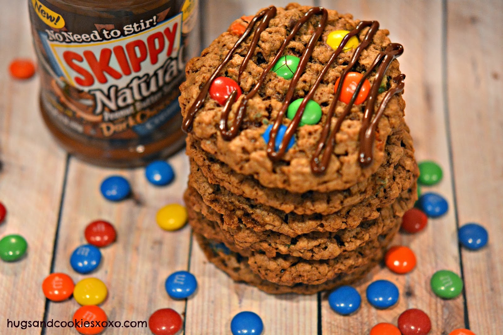 Skippy Dark Chocolate Peanut butter Gluten Free Oatmeal M & M cookies ...