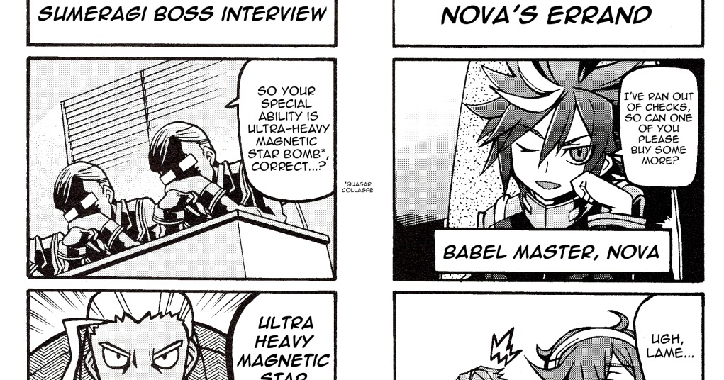 Skybane's Gunvault: Gunvolt 4-Komas From Dengeki Nintendo (June)