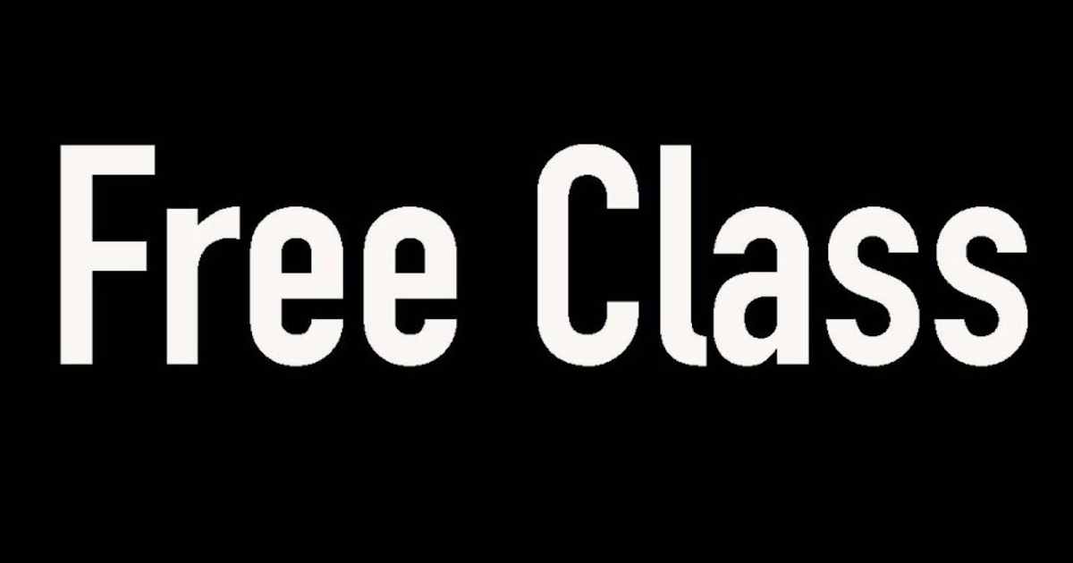 FREE FRIDAY CLASS