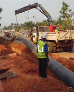 pose de canalisation AEP