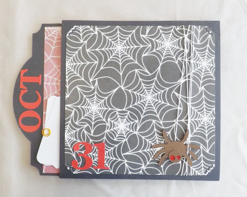 Fairy Cardmaker: Halloween Layout - Spider - Accucut Craft Challenge
