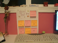 A Splash of Color: DIY Post-It Note Goal List