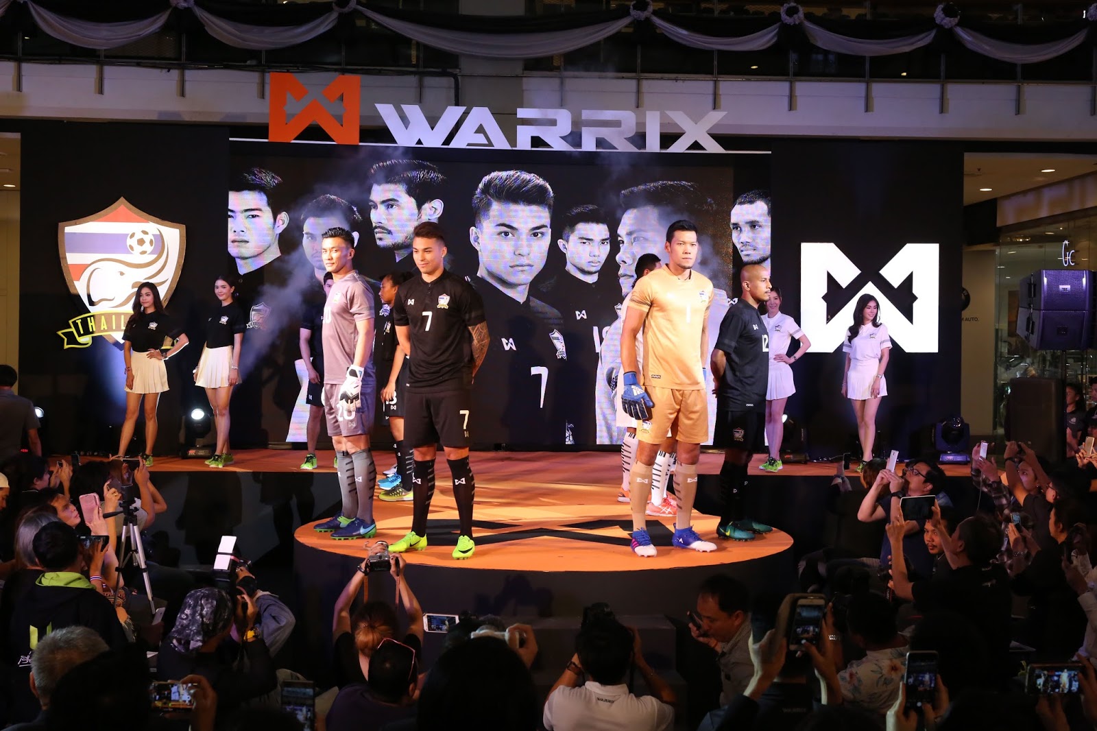 Font Number Football: Font Thailand National Team 2017 - Warrix Sport