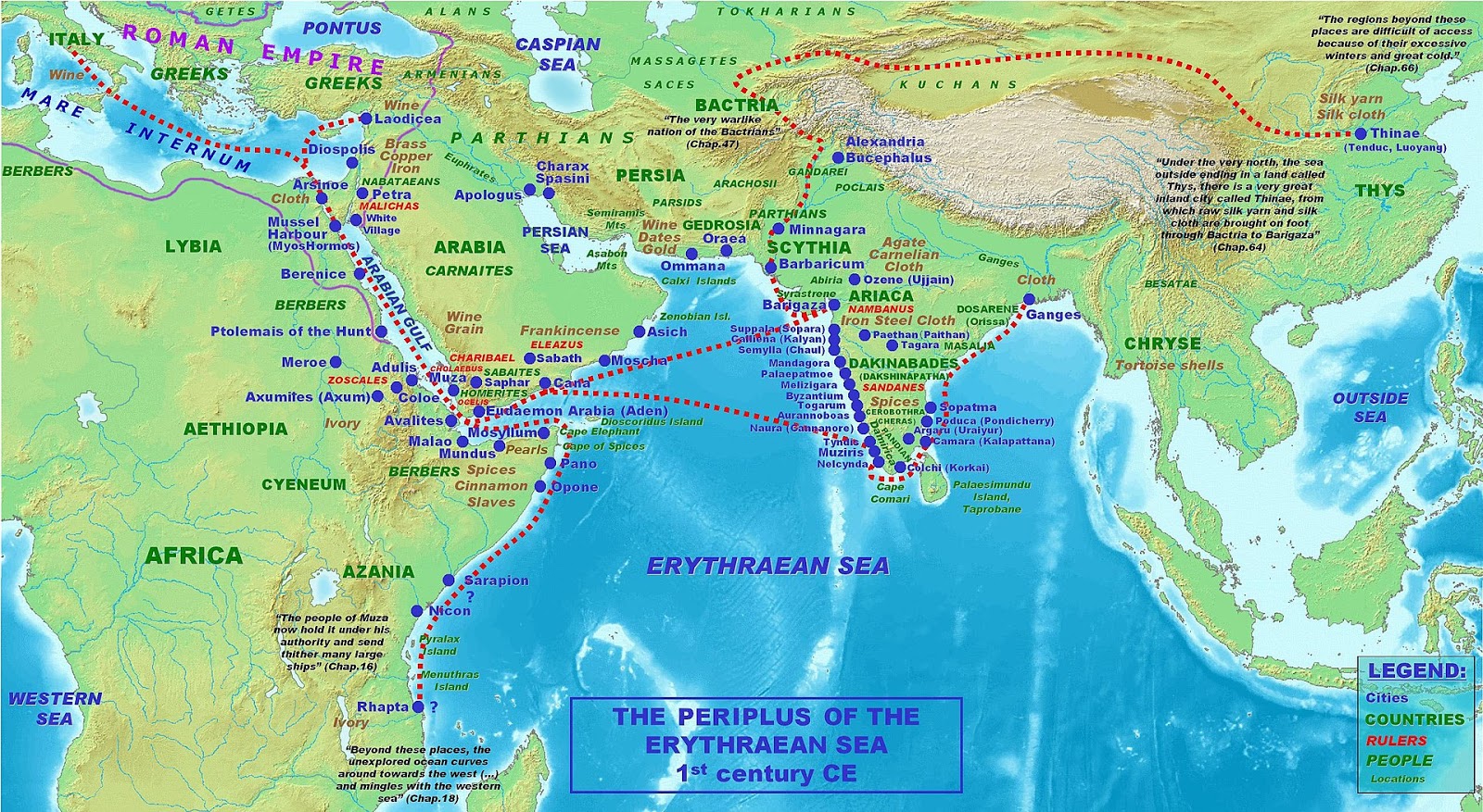 Greek Asia: ANCIENT ROUTES ~ GREEK TRADE IN THE MALAY PENINSULA