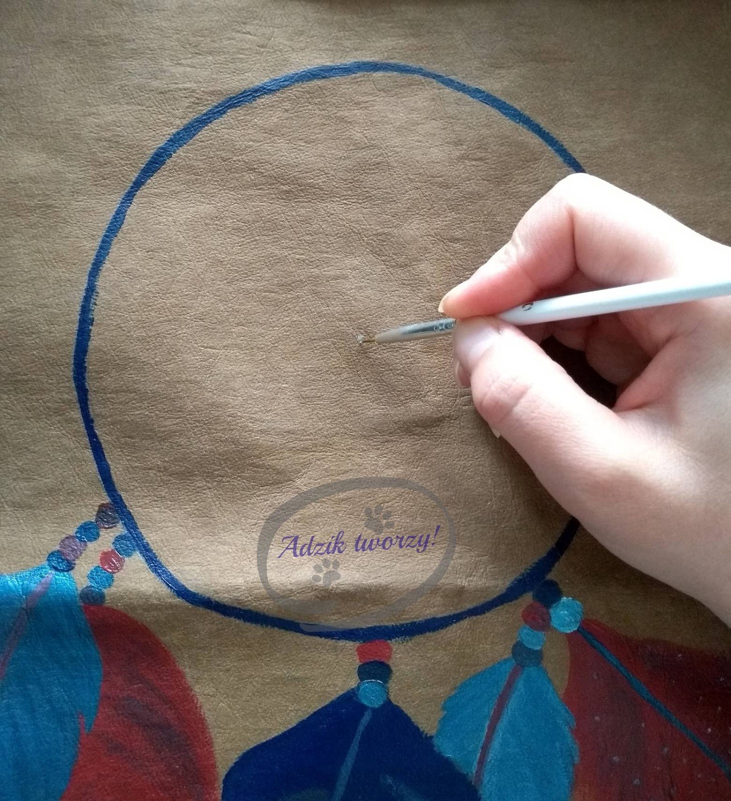 Jak namalować łapacz snów na tkaninie DIY | Blog o Szyciu i ...