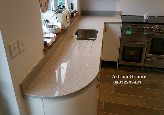 Grey Galaxy Quartz Kitchen Worktop in London - Call Us 02032908427 ...