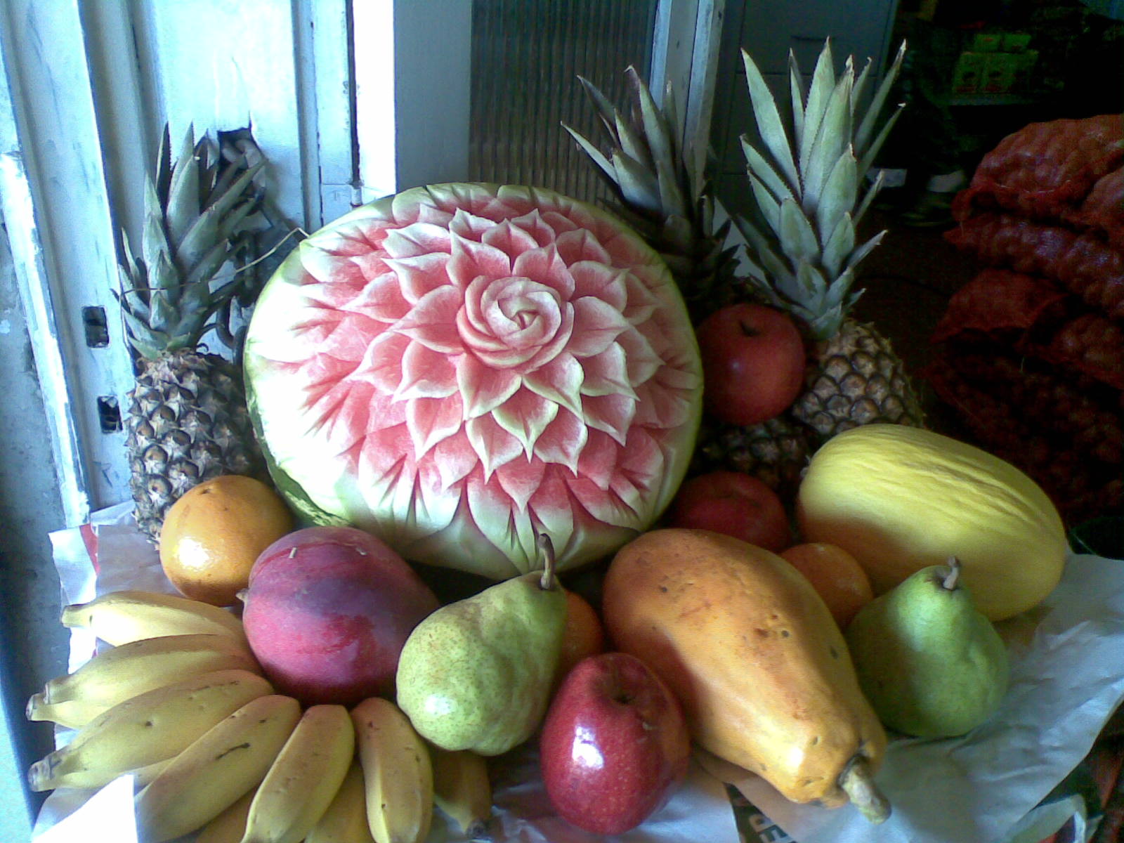 frutas decoradas