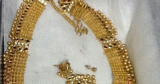 Kundan Long Chain with Earrings - Jewellery Designs