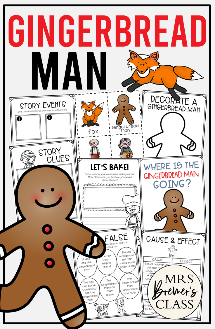 The Gingerbread Man Activities | Book Study, Class Book, and Craftivity ...