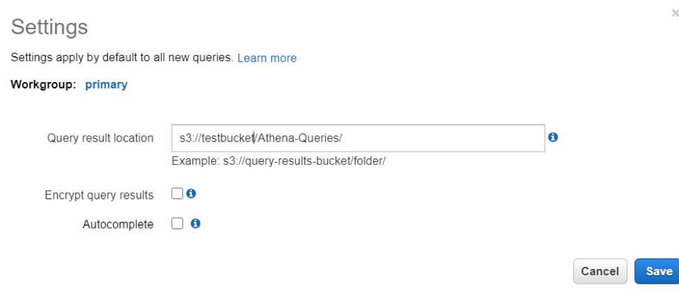 Create an AWS Glue crawler to load CSV from S3 into Glue and query via Athena