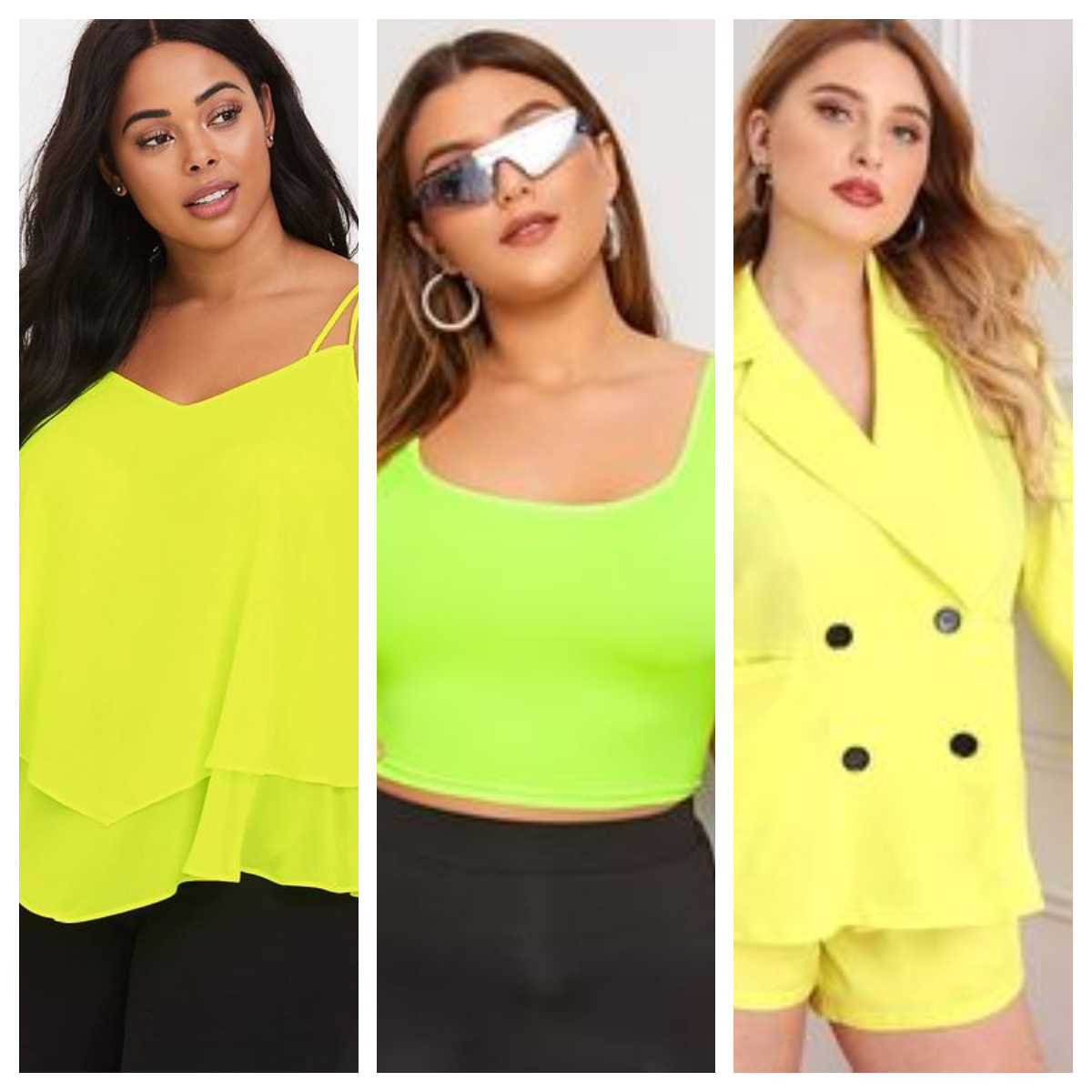 Neón tendencia esta primavera. Moda para gorditas
