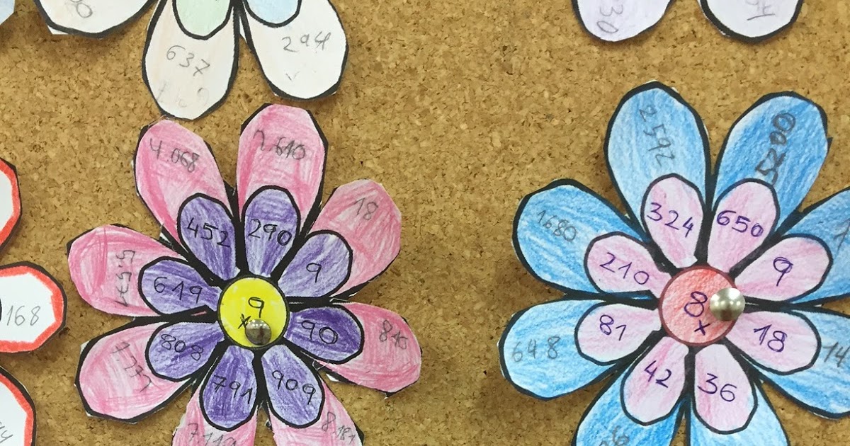 Laclasede1ºAdecris: FLORES MATEMÁTICAS