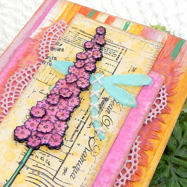 PaperArtsy: 2020 #8 Popping Pink: Candy Stripe Notebook with EKC {by ...