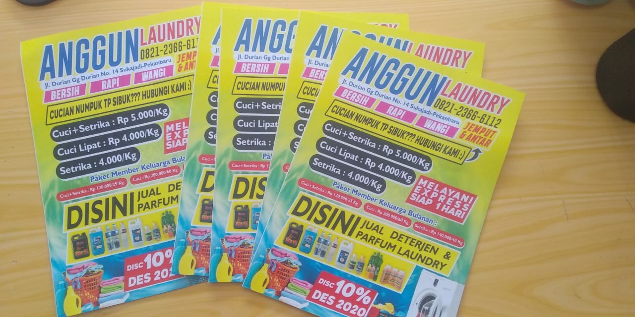 Cetak Flyer Timbal Balik ~ Print Corner