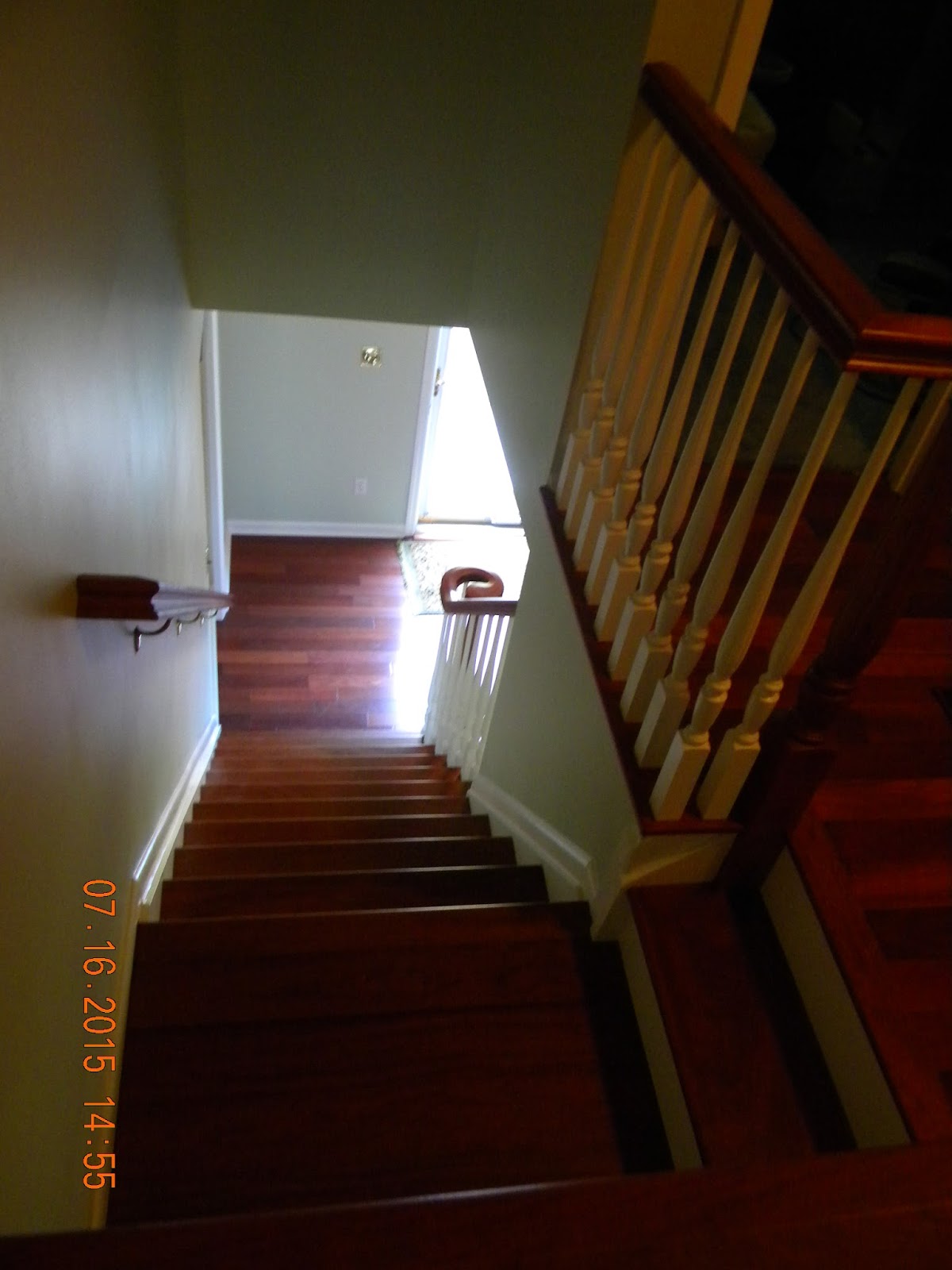 Wood Stairs and Rails and Iron Balusters: Brazilian Cherry Stair Treads ...