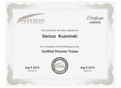 Examples Of Best Certificate: NASM Certification tr71