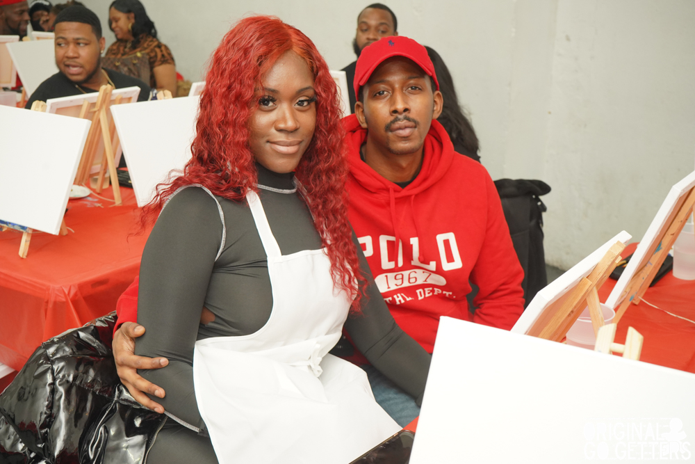 OriginalGoGetters: Paint sip and vibe 2-14-2021