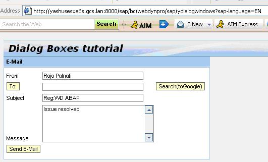 SAP: Dialog boxes in WebDynpro ABAP