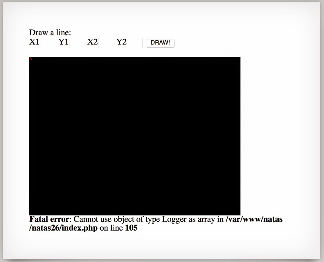 Security Writeups: Natas 26