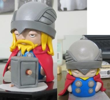 The Blot Says...: The Mighty Thor Polymer Clay Figure by The Krillman