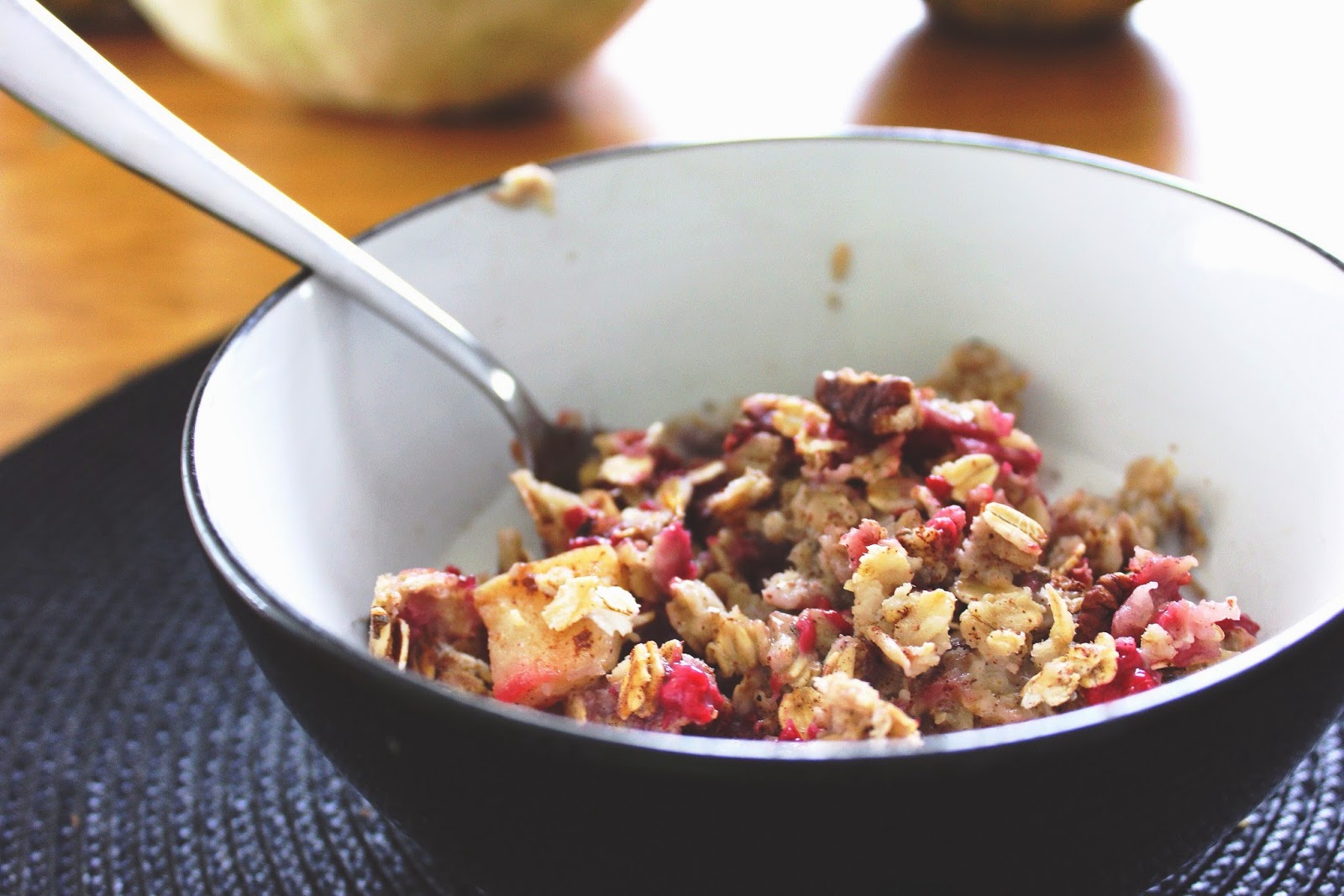 Agnes & Dora: A Recipe: Apple Raspberry Baked Oatmeal