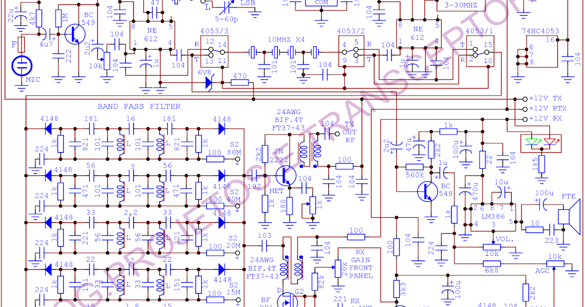 Projetos e Transceptores.: Transceptor SSB 5 bandas VFO BFO SI5351 ...