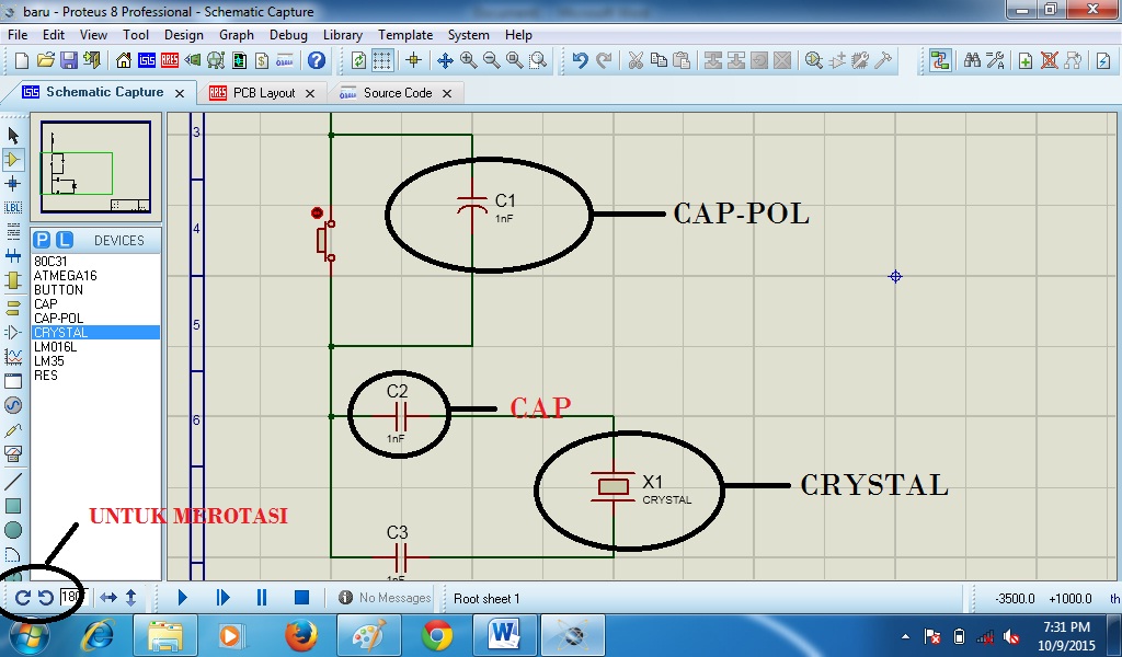 APLIKASI PEMBACAAN SUHU LM35 DENGAN PENAMPIL LCD MENGGUNAKAN CODEVISION AVR ~ Selamat Datang