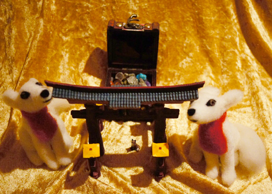 Postulating Pippin: Inari's Kitsune Plus Torii Shrine Gate