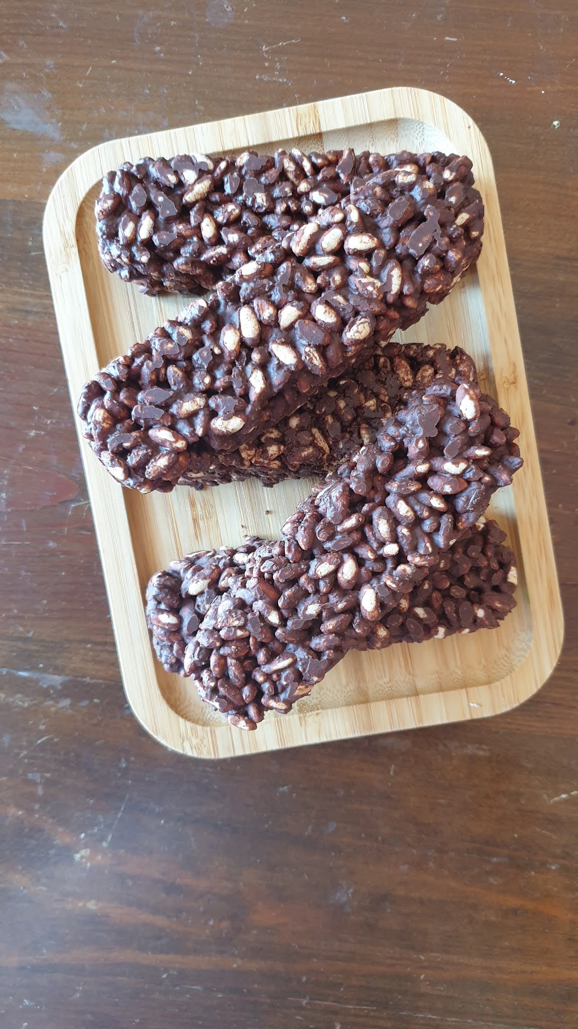 As Minhas Receitas: Barritas de Arroz Puff com Chocolate e Manteiga de ...