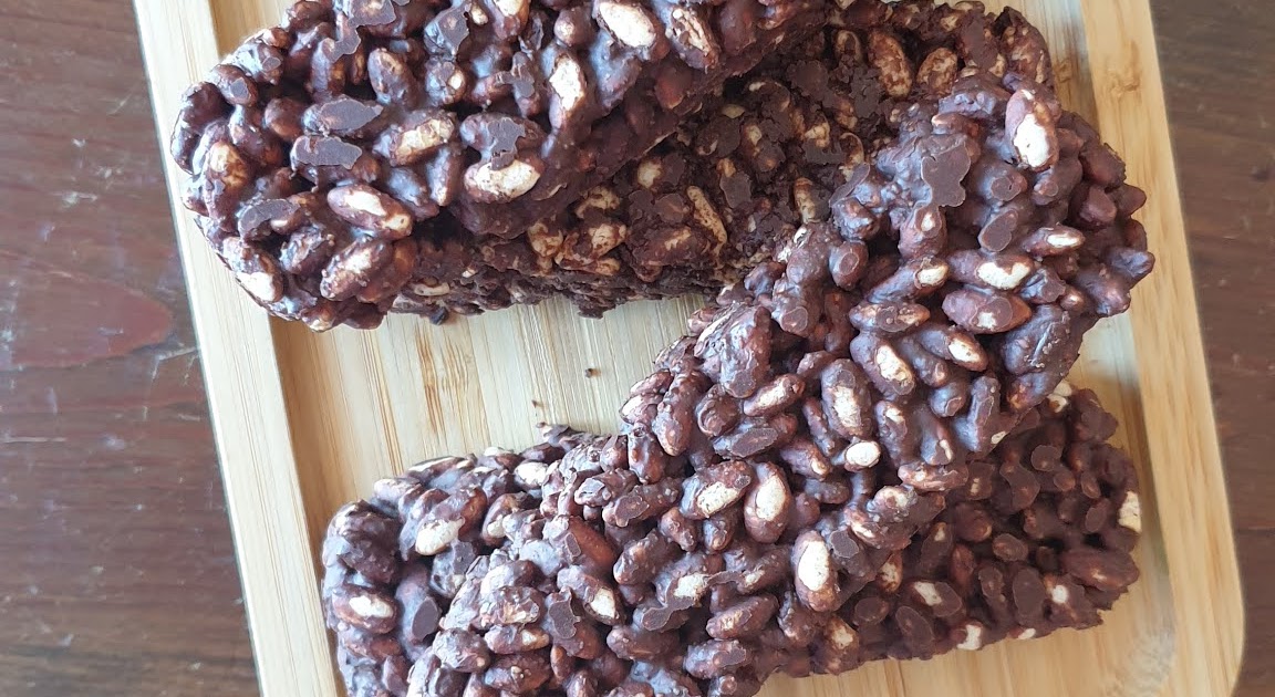 As Minhas Receitas: Barritas de Arroz Puff com Chocolate e Manteiga de ...
