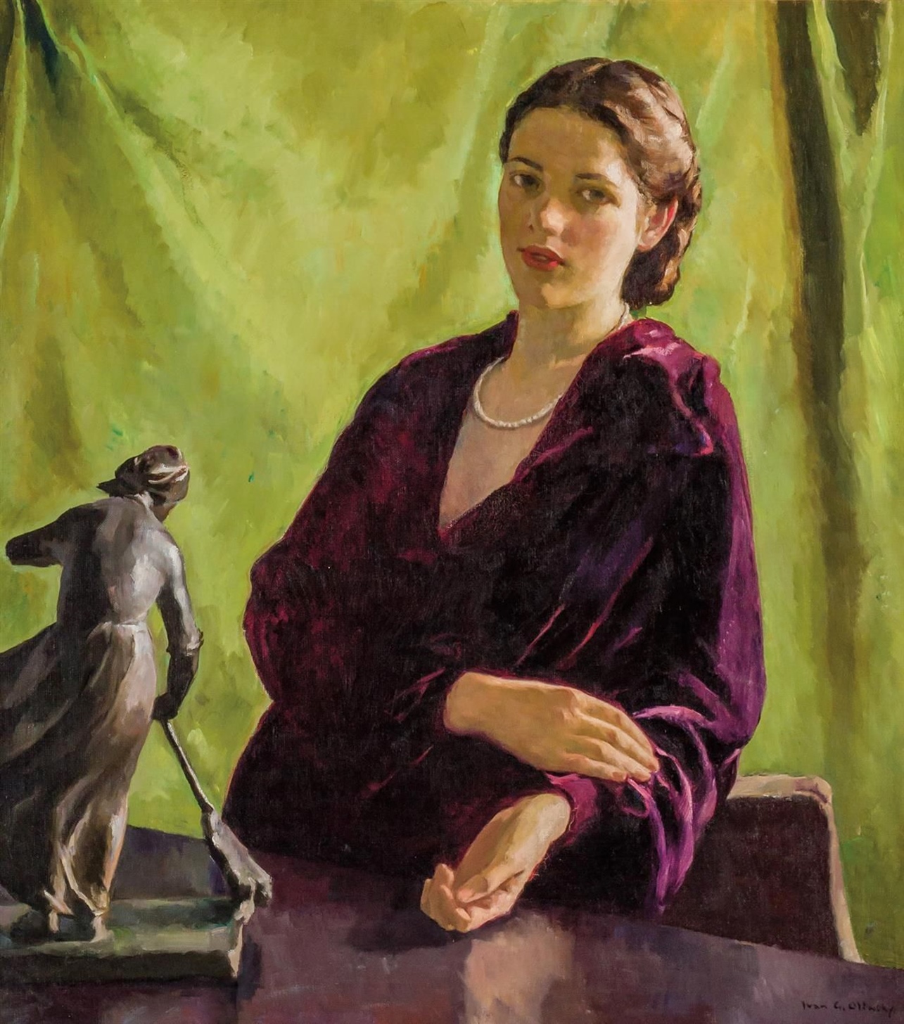 Ivan OLINSKY (1878-1962) | Catherine La Rose ~ The Poet of Painting