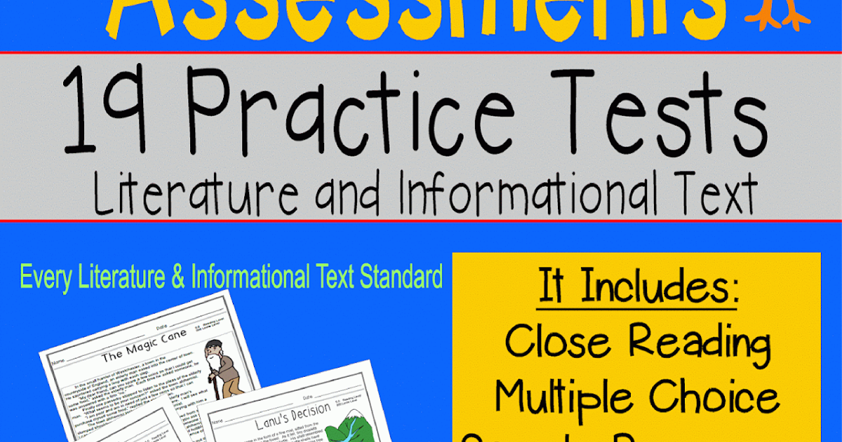 Literacy & Math Ideas: Grade 5 Common Core Reading Assessment Practice ...